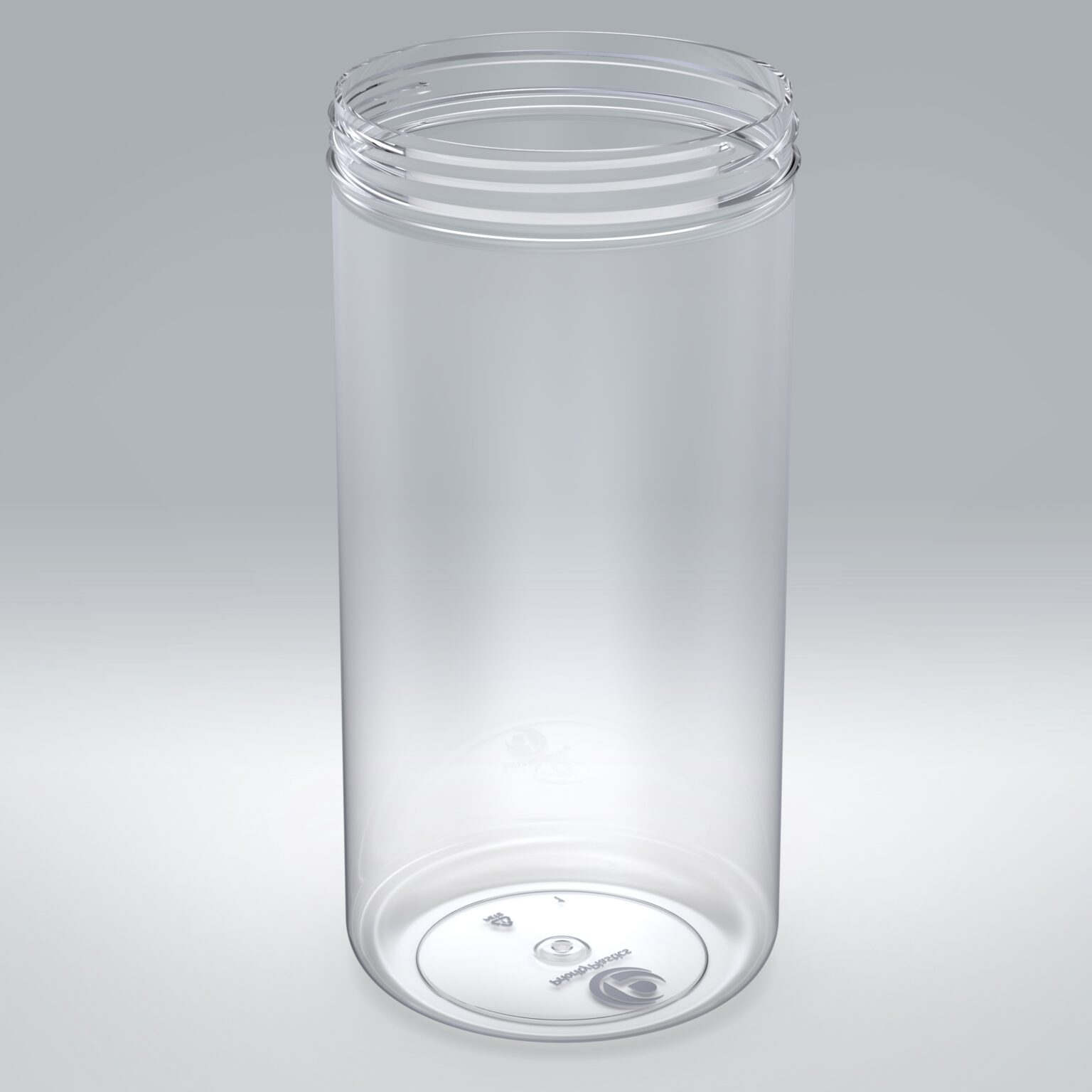 Round PET 110 mm Threaded Neck – 68 oz - Priority Plastics